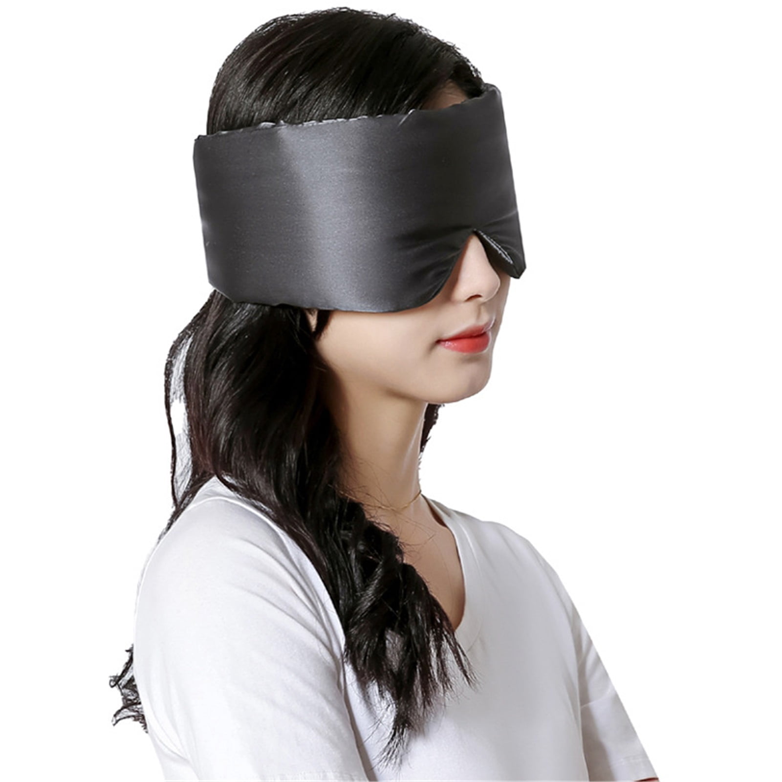 100% Mulberry Silk Sleep Mask, Large Eye Cover for Sleeping ...