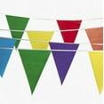 Walmart 100' Colorful Size 12"x18" Flag Pennant Banner Party Decor ...