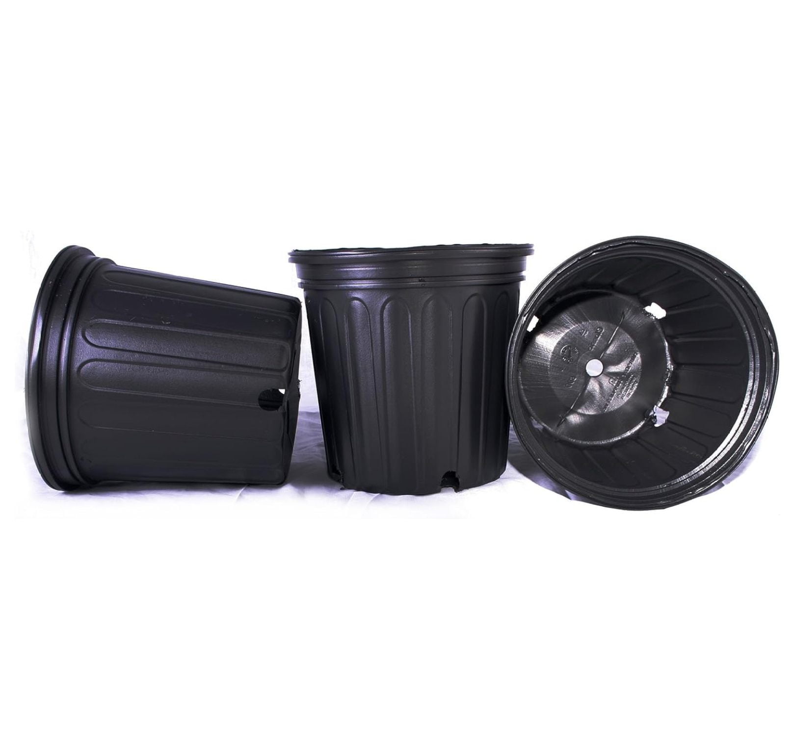 100 NEW Plastic Nursery 2 Gallon Trade POT ~ Actual Volume: 1.593 ...