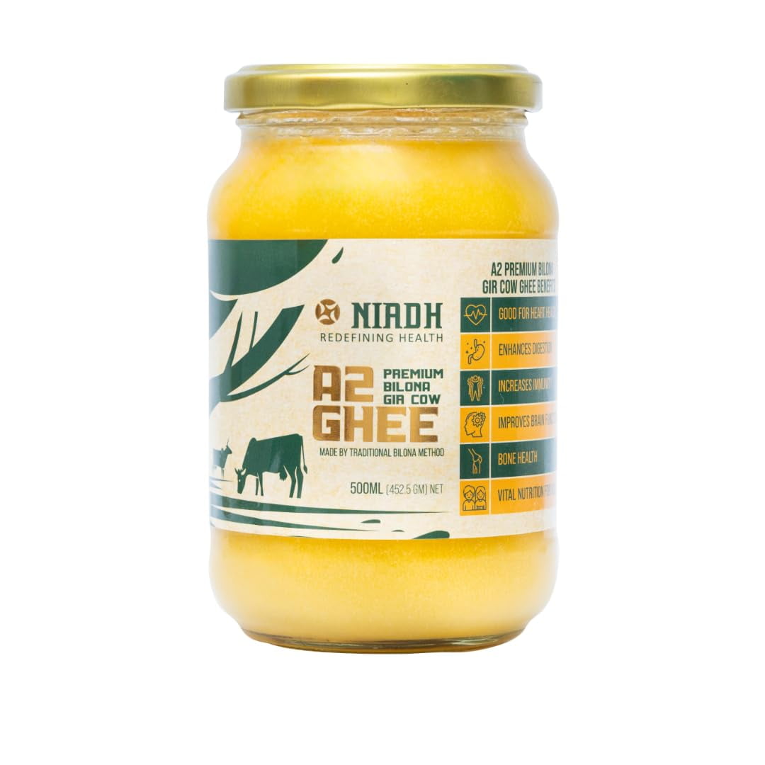 100% Natural A2 Bilona Gir Cow Desi Ghee By Niadh | Naturally & Healthy ...