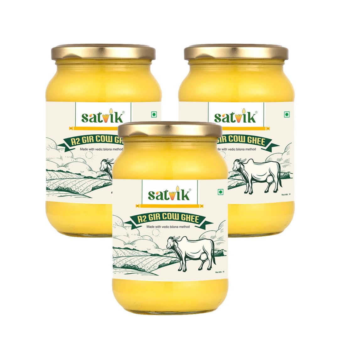 100% Natural A2 Gir Cow Ghee By Satvik Pure Ghee | Healthy & Delicious ...