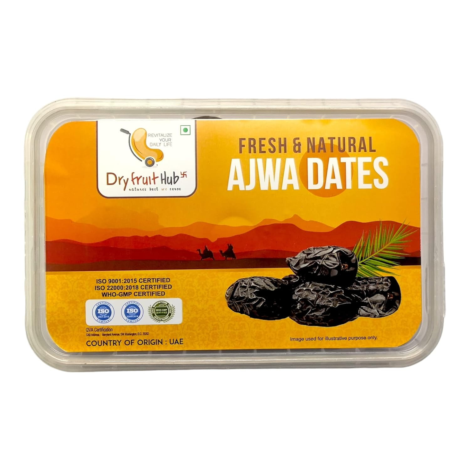 100% Natural Ajwa Dates By Dry Fruit Hub 250gm, | High In Fibre ...