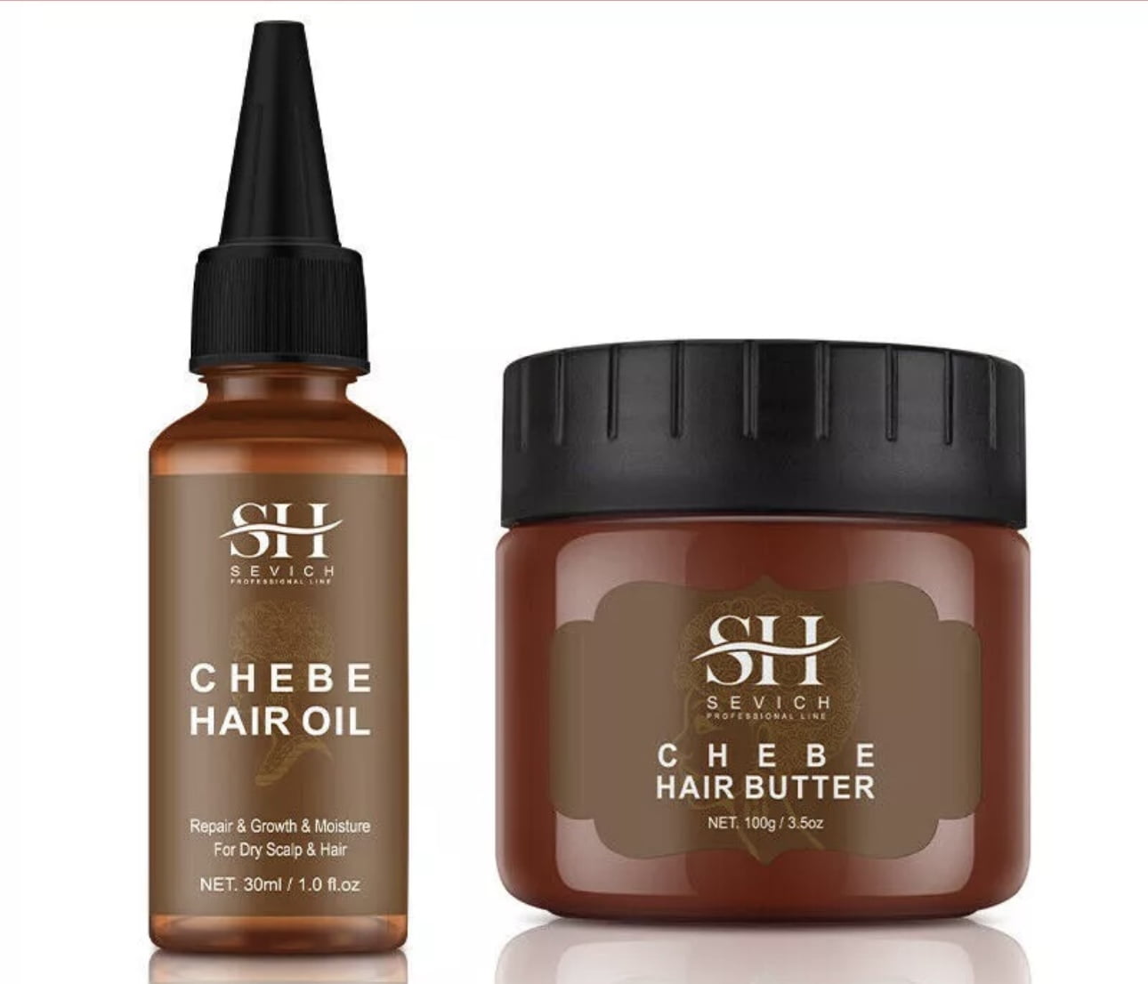 100% Natural CHEBE Hair Butter Cream + Chebe Oil African Chebe Powder ...