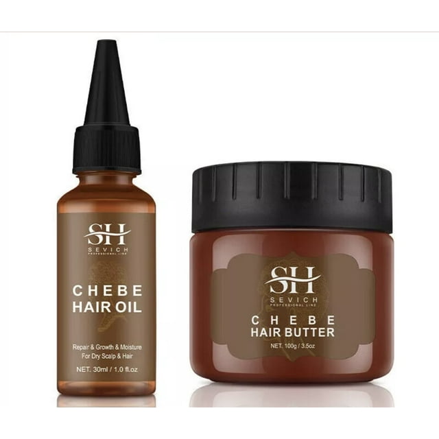 100% Natural CHEBE Hair Butter Cream + Chebe Oil African Chebe Powder ...