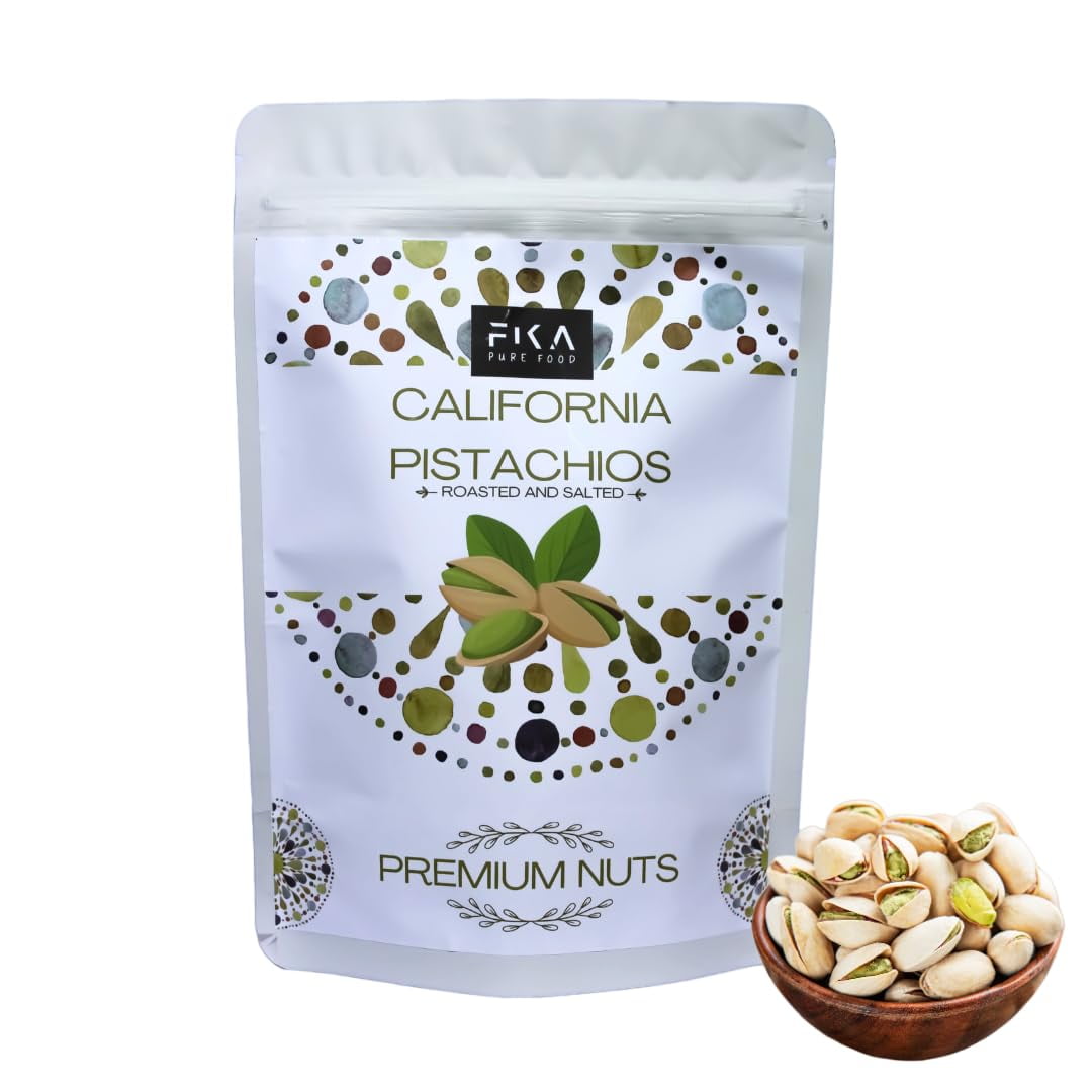 100% Natural California Pistachios Roasted & Salted By Fika Pure Food 900gm, | Rich In Fiber ...