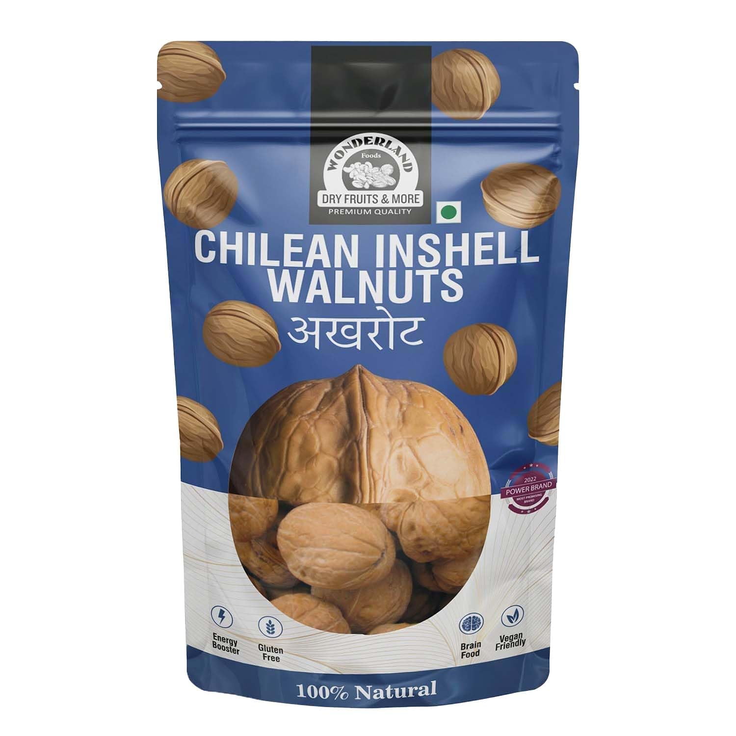 100% Natural Chilean Inshell Walnuts (Akhrot) By Wonderland Foods 500gm, | High In Protein ...