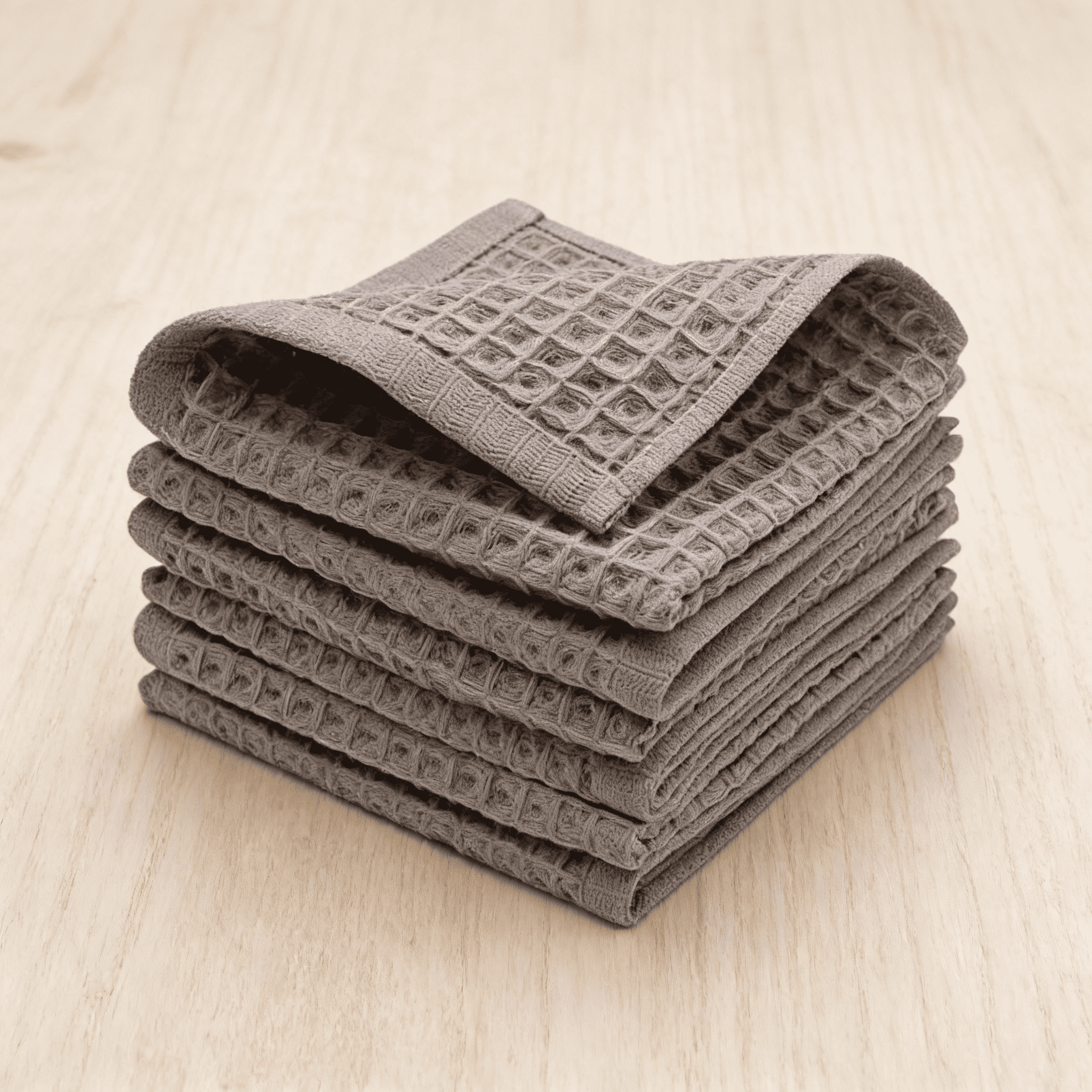 100% Natural Cotton Dish Towels Classic Waffle Weave Dish Cloths, Soft ...