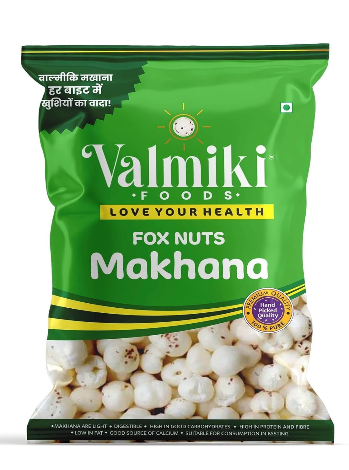100% Natural Fox Nuts Makhana By Valmiki Foods 750gm, (250gm * Pack Of ...