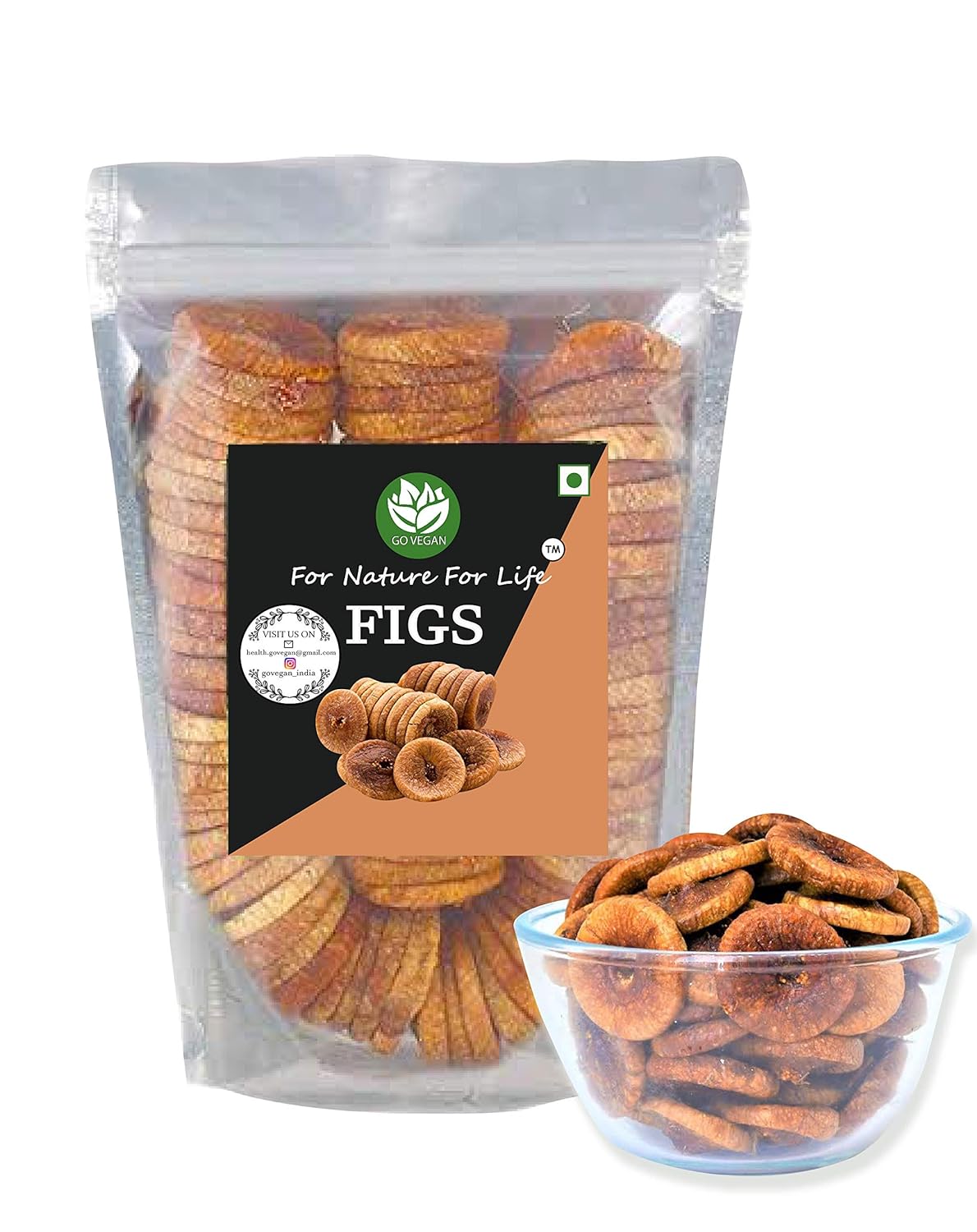 100% Natural Fresh Dry Figs Anjeer By Go Vegan 1kg, | Premium Healthy ...