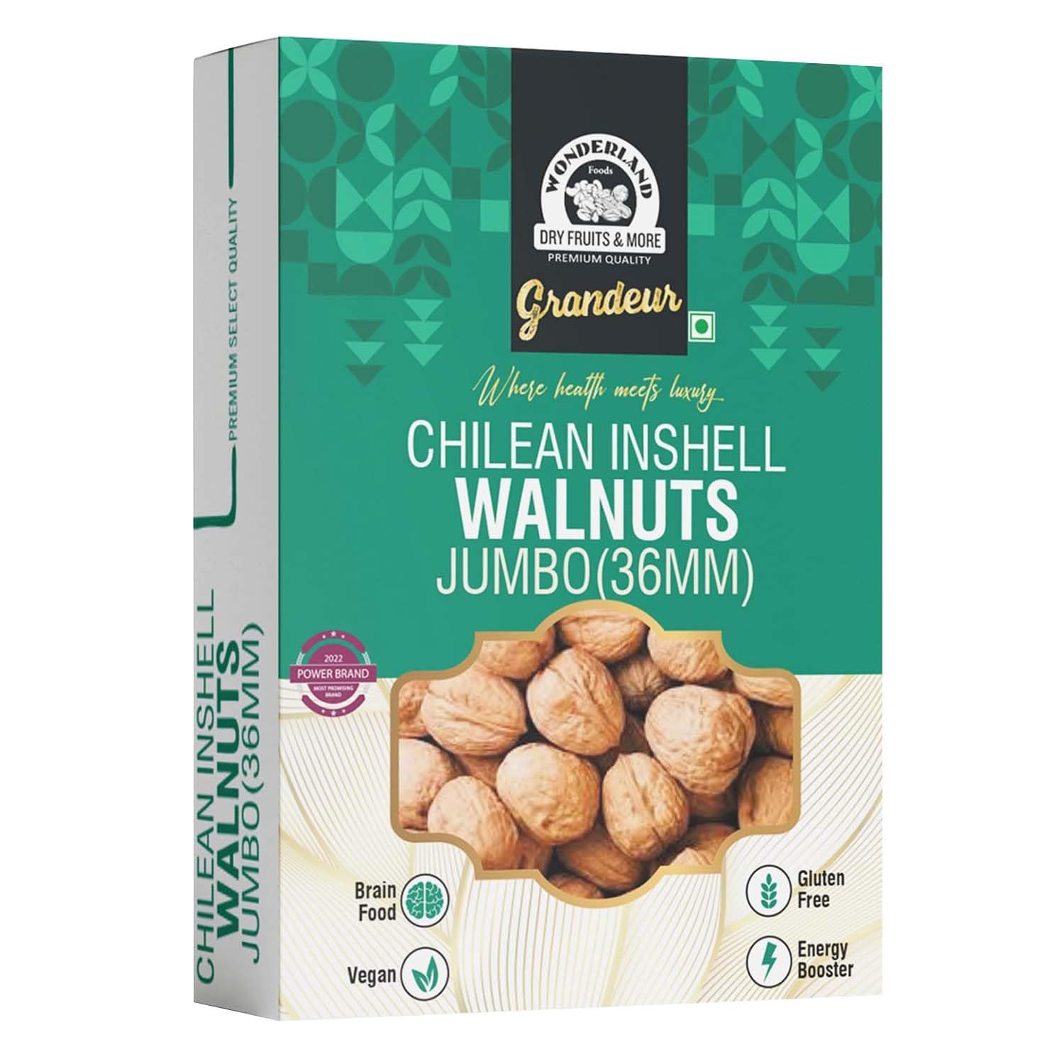 100% Natural Grandeur Chilean Inshell Walnuts (Akhrot) By Wonderland Foods 500gm, | High In ...