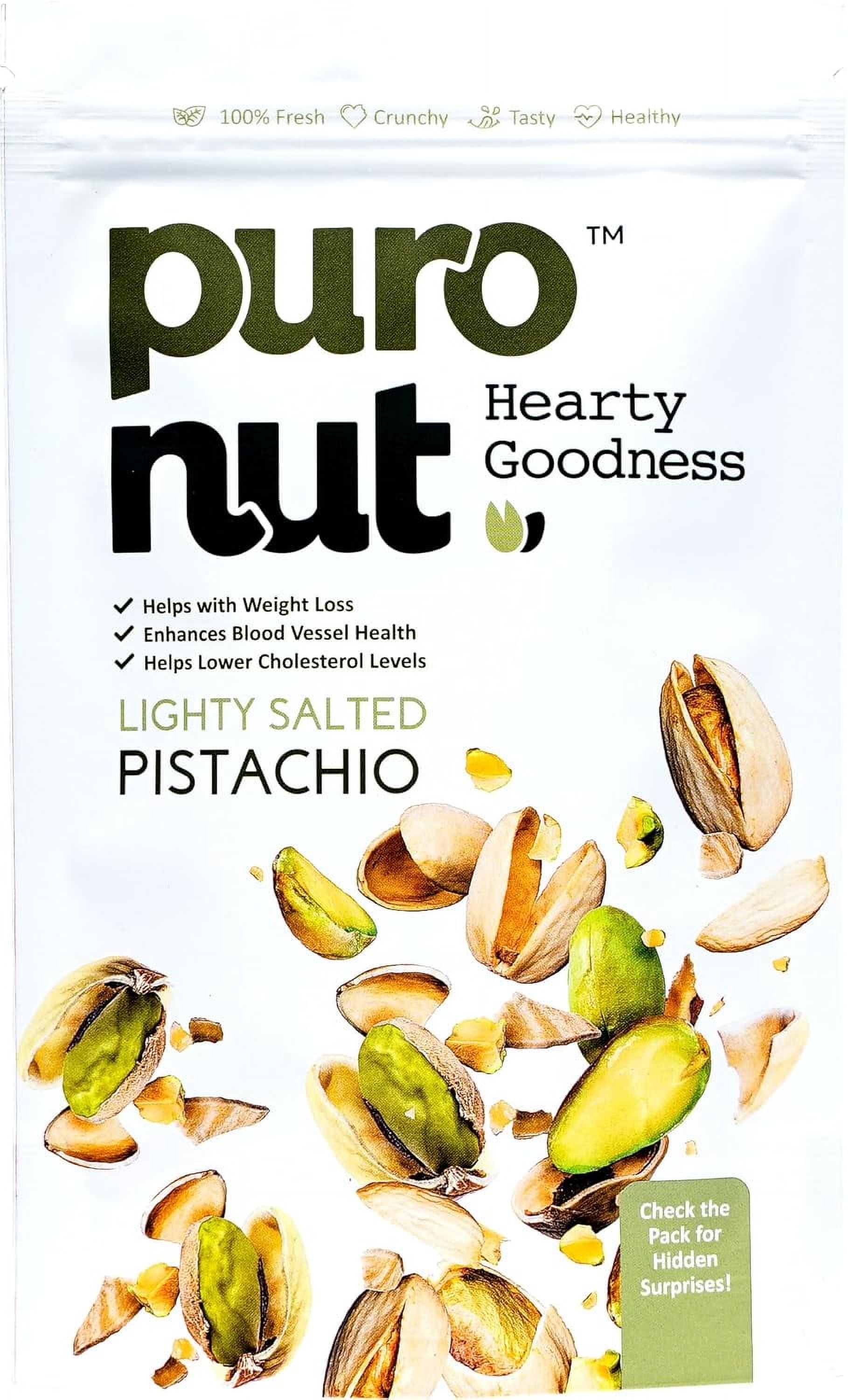 100% Natural Lightly Salted Pistachio By Puro Nut 200gm, | Delicious ...
