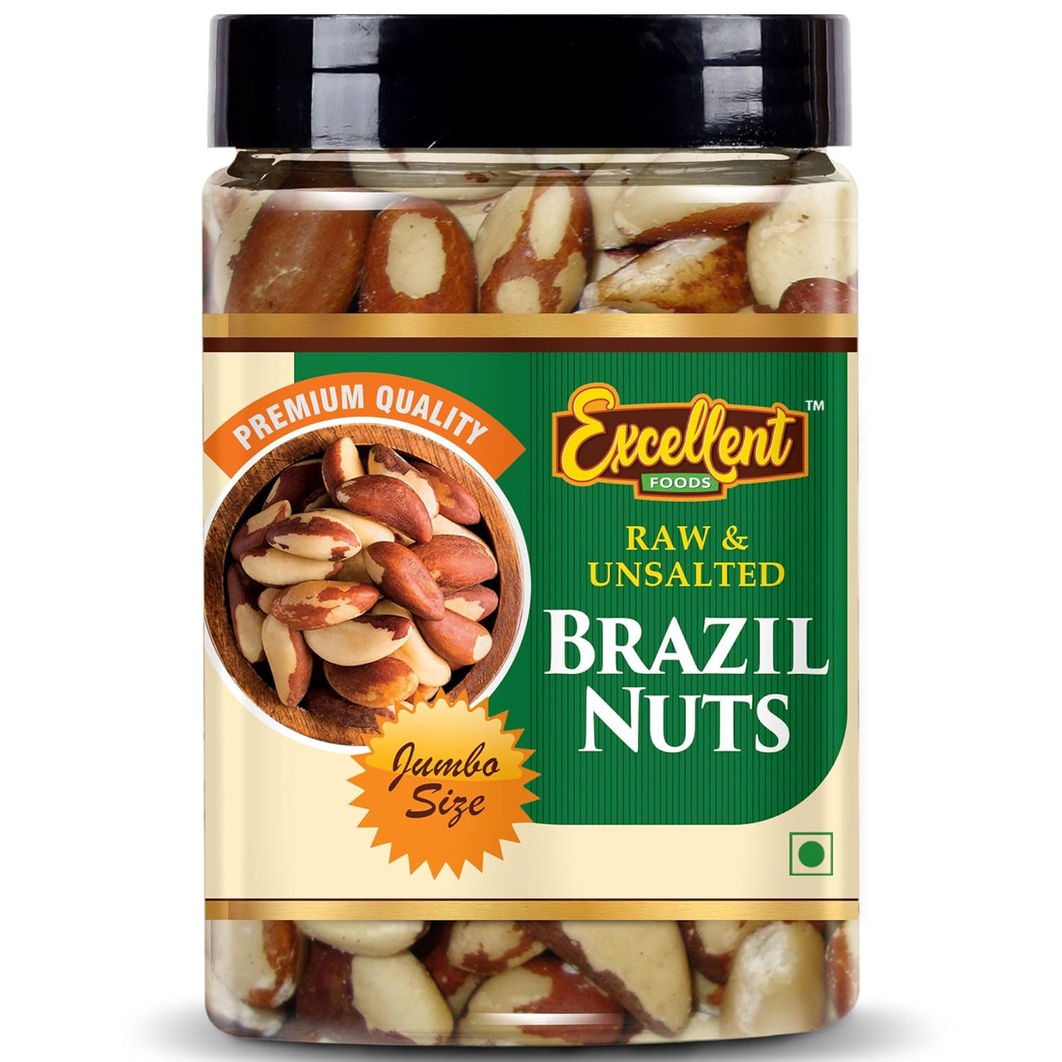 100% Natural Nuts Raw & Unsalted Brazil Nuts By Excellent Foods 500gm, | Rich In Protein Fiber ...