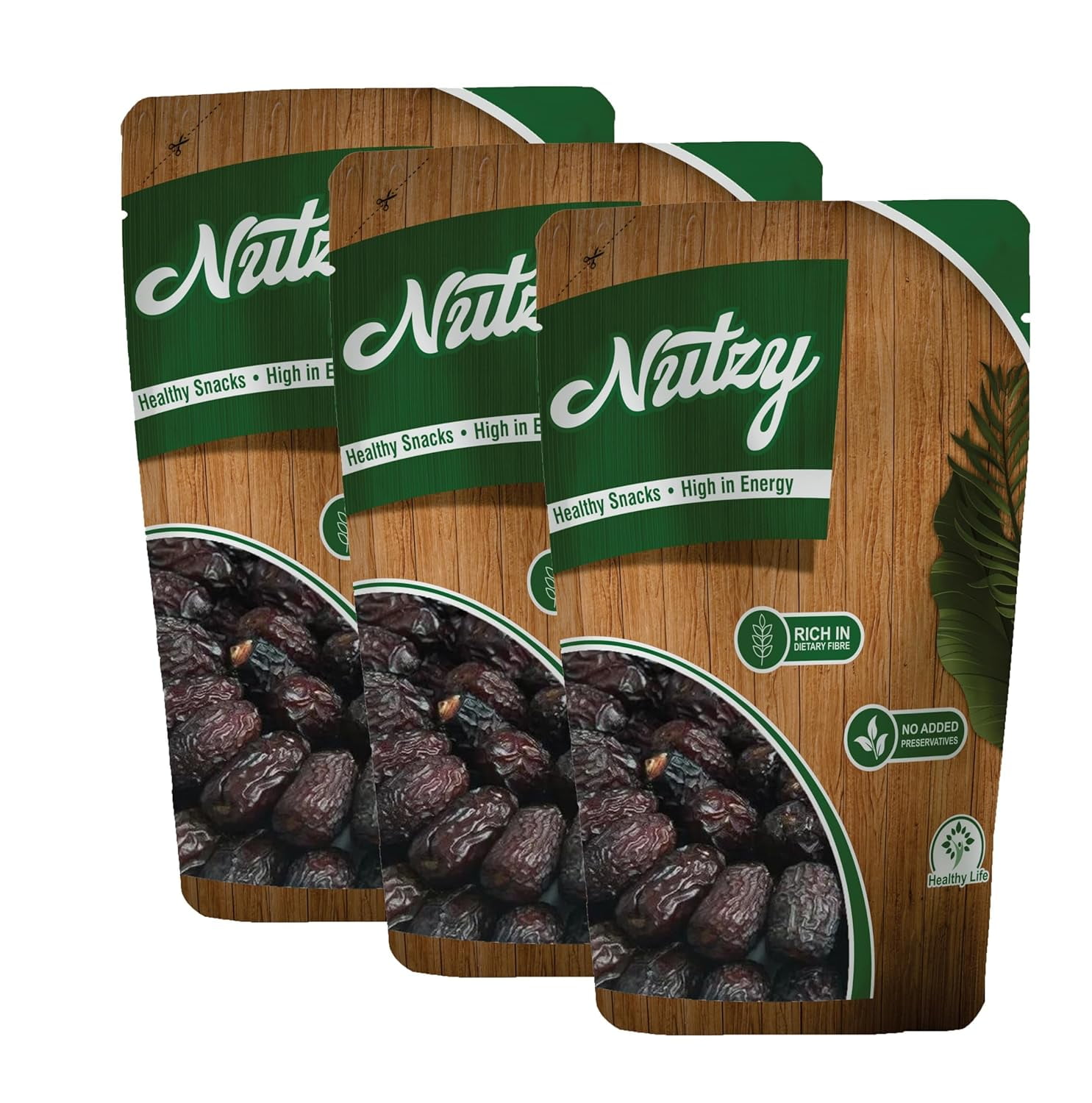 100% Natural Omani Dates/Khajoor By Nutzy 600gm, (200gm * Pack Of 3 ...