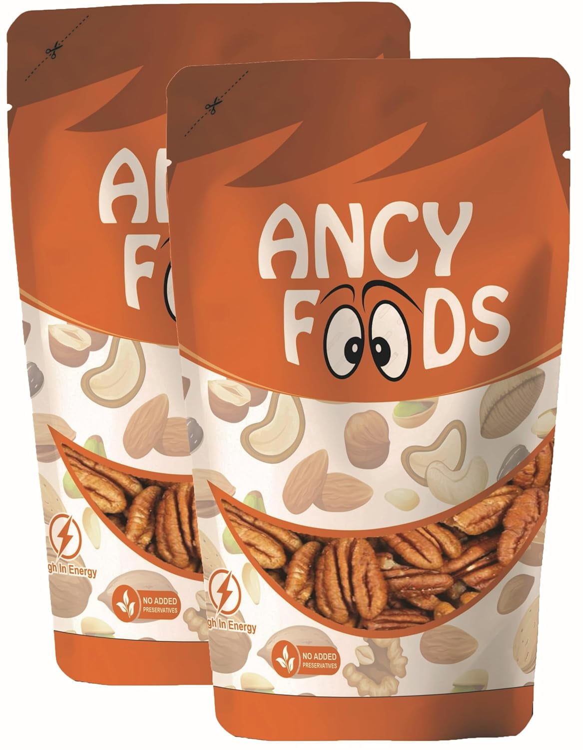 100% Natural Pecan Nuts By Ancy 500gm, (250gm * Pack Of 2) | Delicious & Nutrients Healthy ...