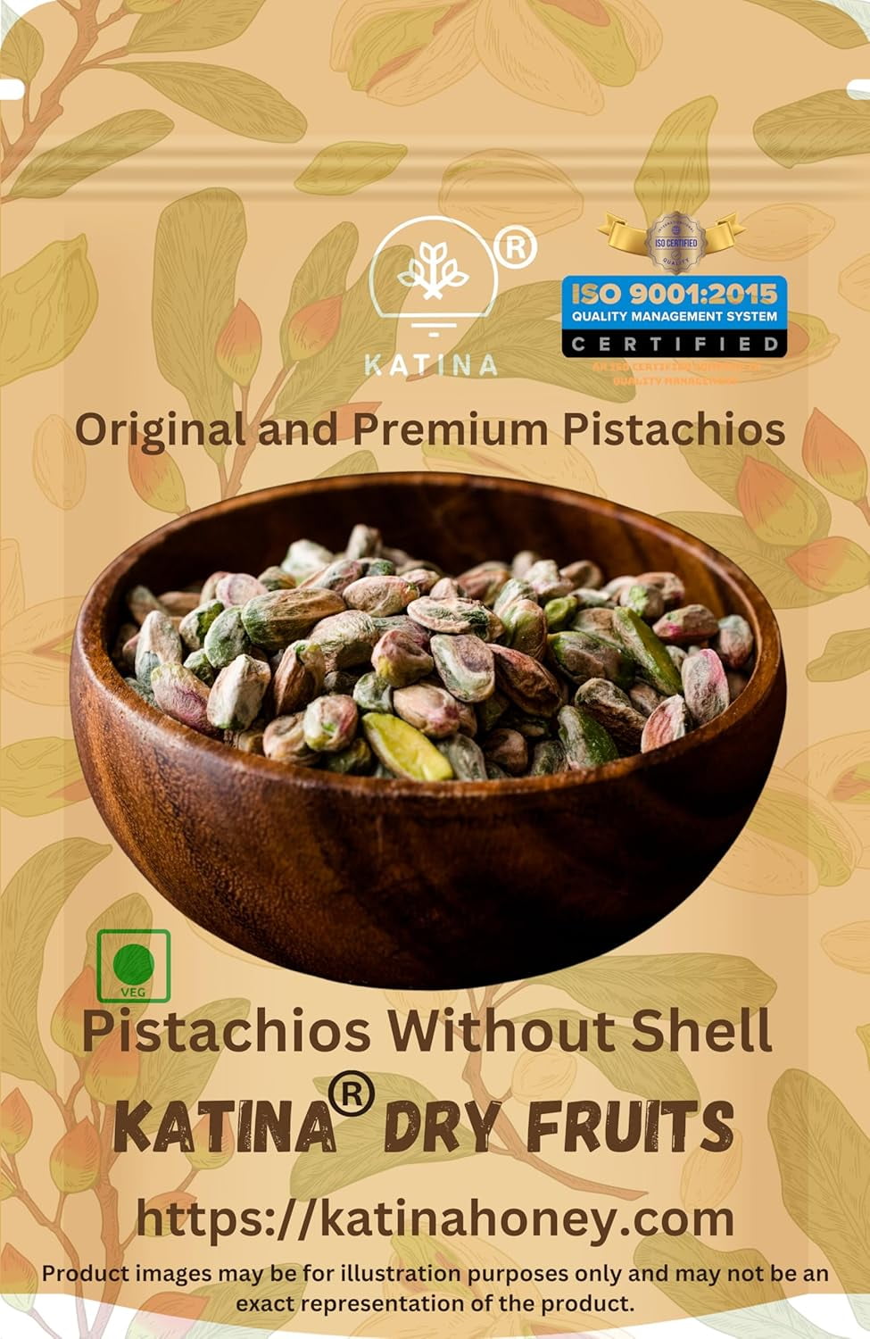 100% Natural Pistachio Kernals Without Shell By Katina 100gm, | High In ...