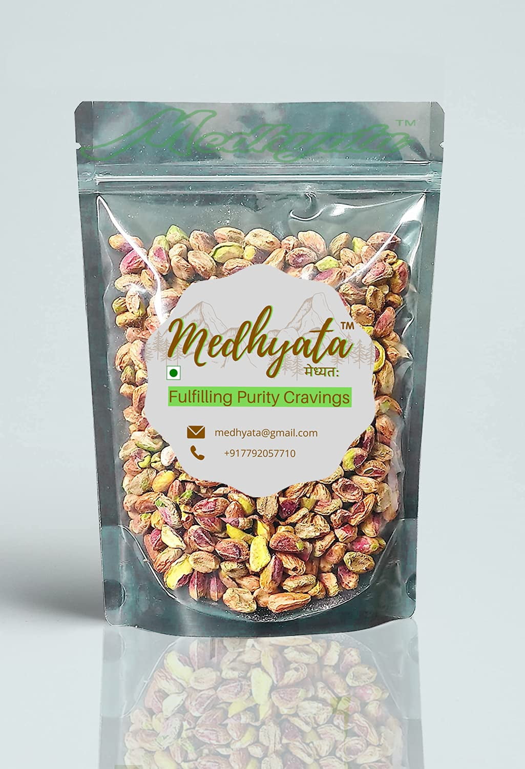 100% Natural Pistachios Without Shell (Pista) By Medhyata 400gm, | Rich ...