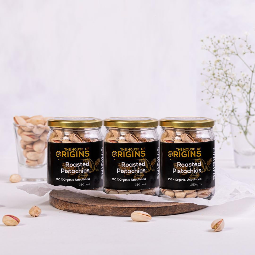100% Natural Roasted Pistachios By The House Of Origins 750gm, (250gm * 3) | Good Source Of ...