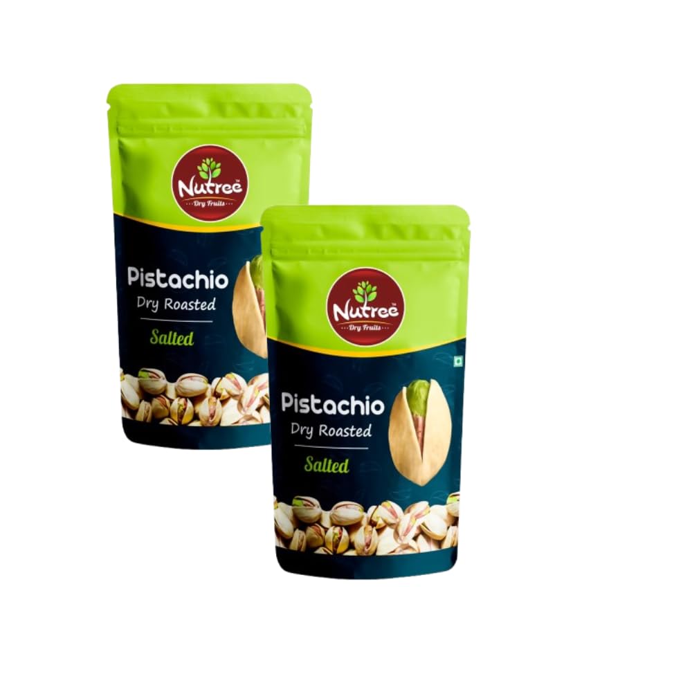 100% Natural Roasted & Salted Pista By Nutree 500gm, (250gm * Pack Of 2 ...