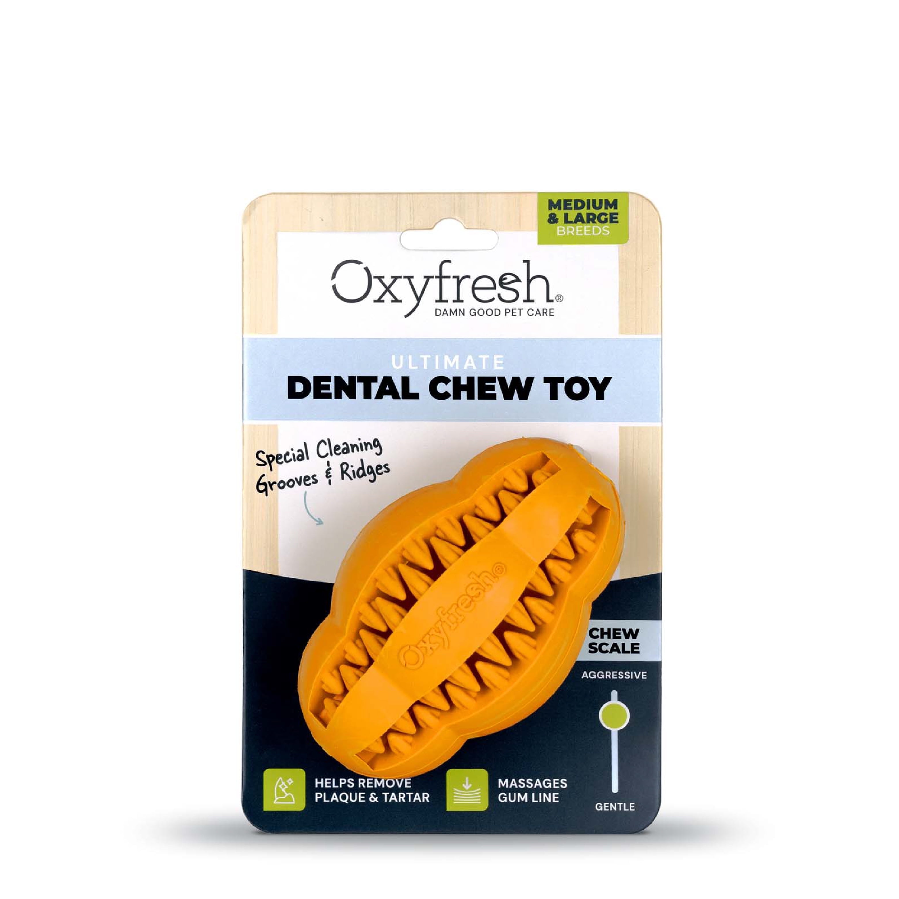 100% Natural Rubber Dog Dental Toy – Fun, Easy Way to Clean Dog Teeth ...