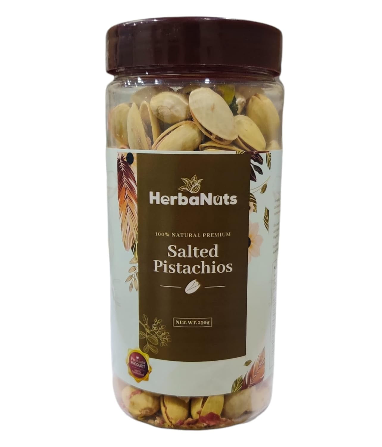 100% Natural Salted Pistachios Inshell By Herbanuts 250gm, | Good Source Of Protein Fiber ...