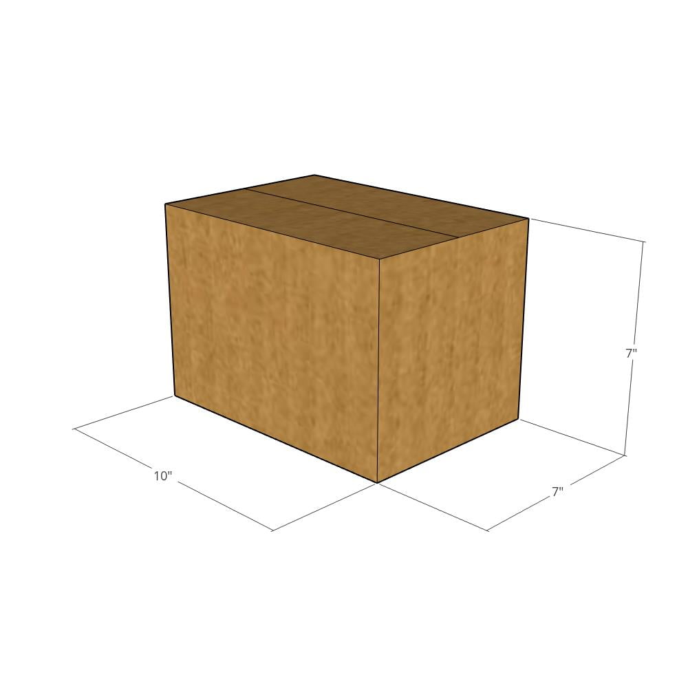 100 New Corrugated Boxes - 10x7x7 - 32 ECT - LxWxH - Walmart.com