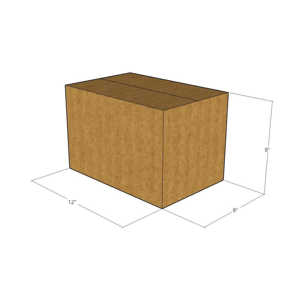 100 New Corrugated Boxes - 12x8x8 - 32 ECT - LxWxH - Walmart.com