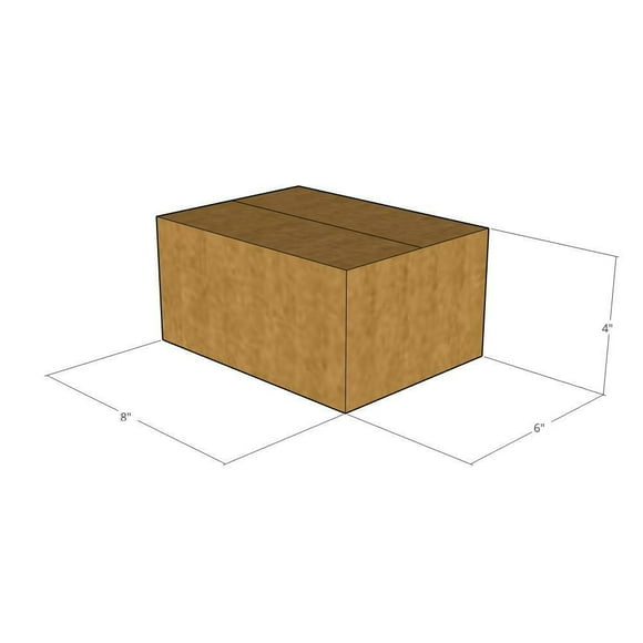 Shop 8x6x4 Cardboard Shipping Boxes for Office and Moving Needs