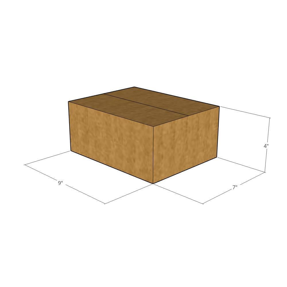 100 New Corrugated Recycled Cardboard Boxes - 9x7x4 - 32 ECT - LxWxH ...