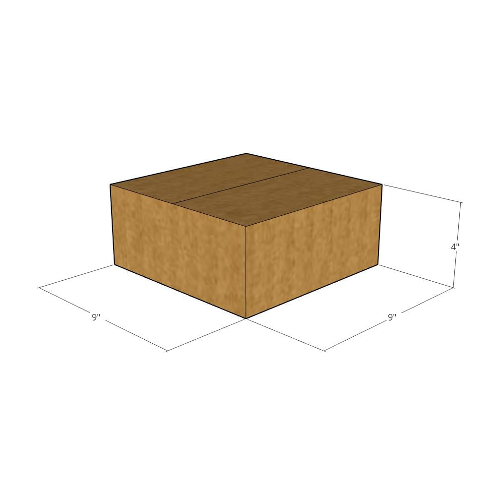 100 New Corrugated Boxes - 9x9x4 - 32 ECT - LxWxH - Walmart.com