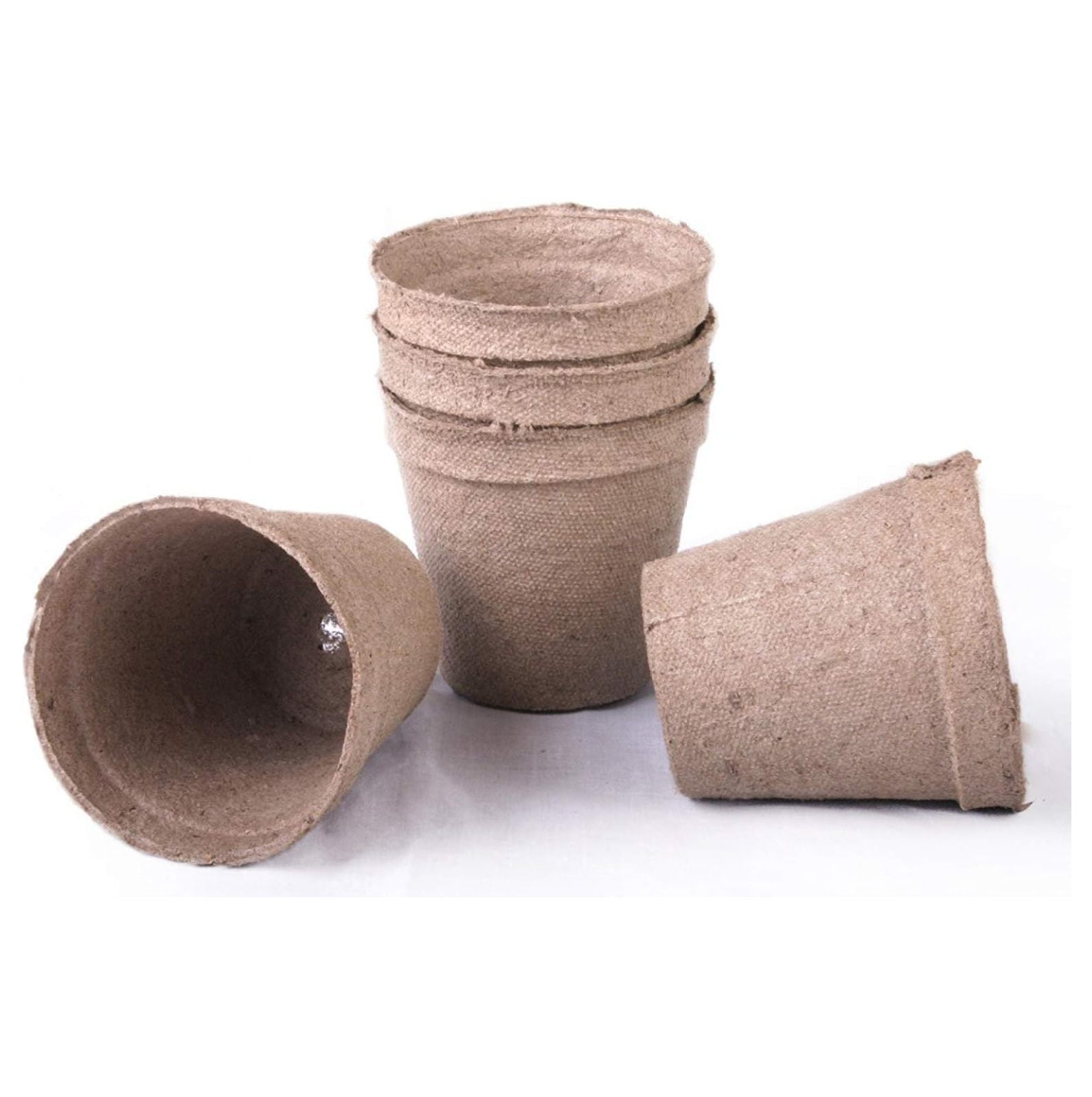 100 New Round Peat Pots Size 3x3 ~ Pots are 3 Inch Round at The Top and ...