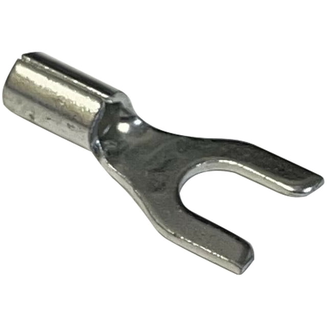 (100) Non-Insulated 16-14 AWG Gauge Spade Connector #10 Stud Electrical ...