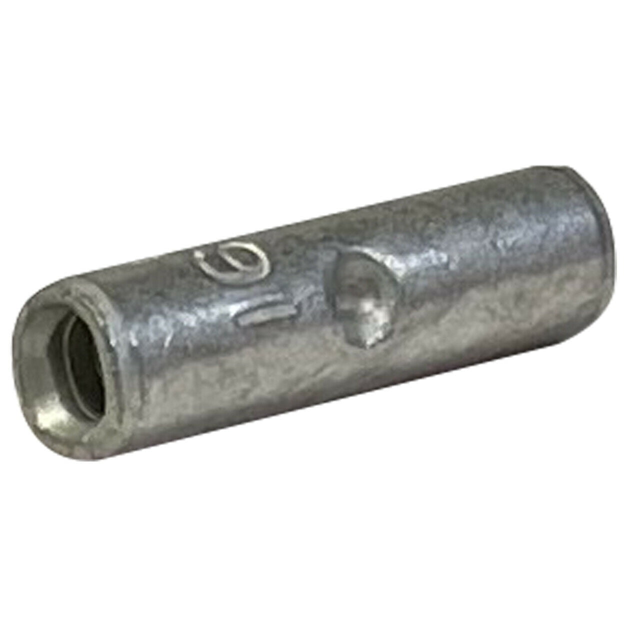 (100) Non-Insulated 16-14 Gauge Butt Splice Connector Uninsulated Wire ...