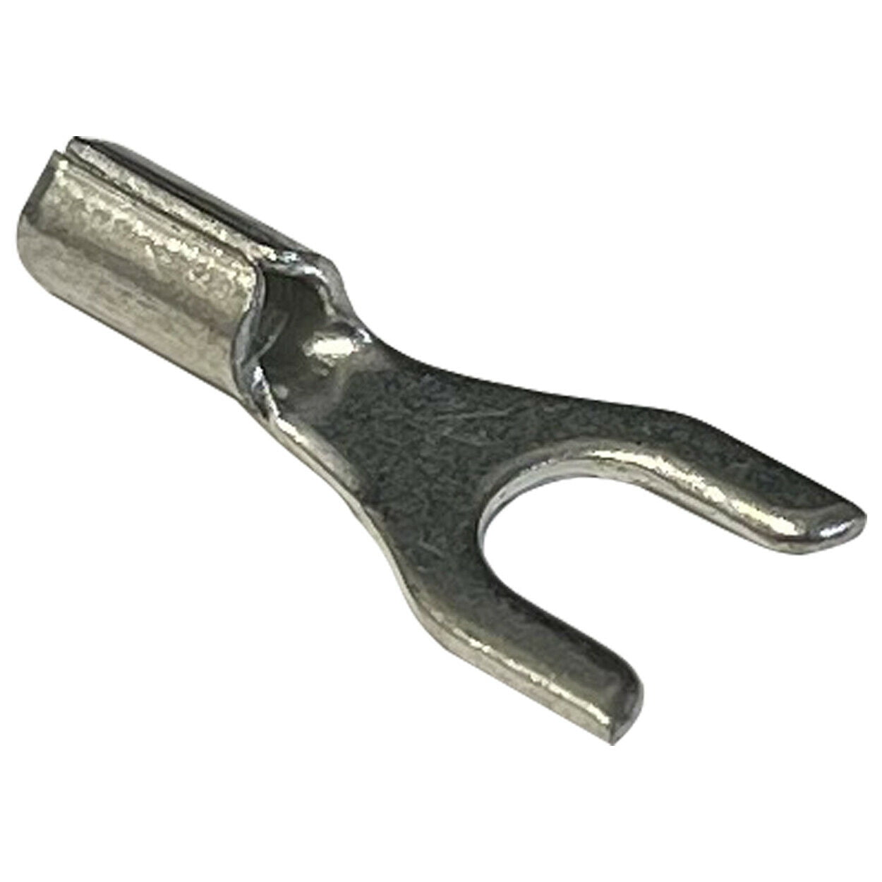 (100) Non-Insulated 22-18 AWG Gauge Spade Connector #8 Stud Electrical ...