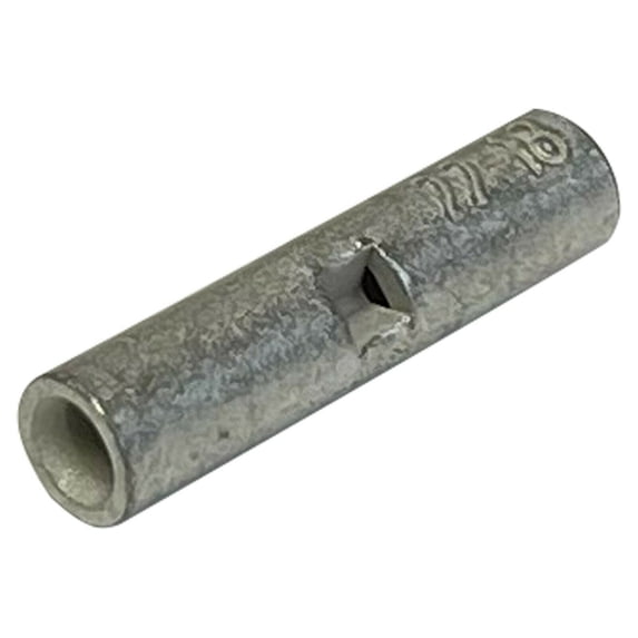 (100) Non-Insulated 22-18 Gauge Seamless Butt Splice Connector ...
