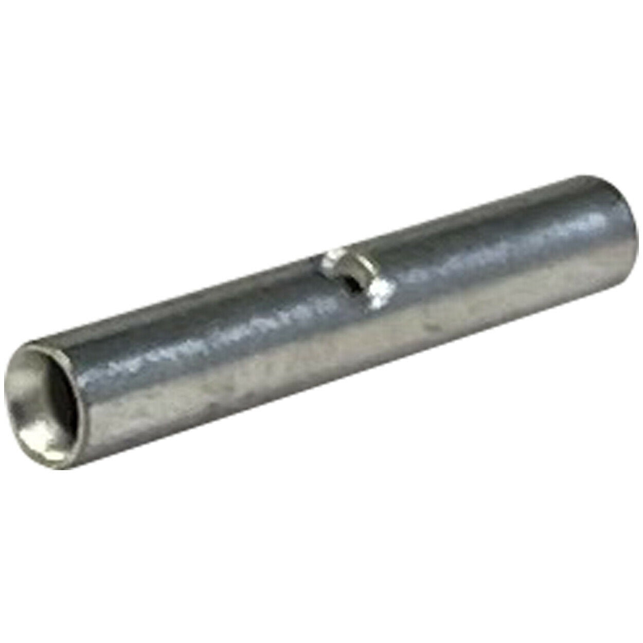 (100) Non-Insulated 26-24 Gauge Butt Splice Connector Uninsulated Wire ...
