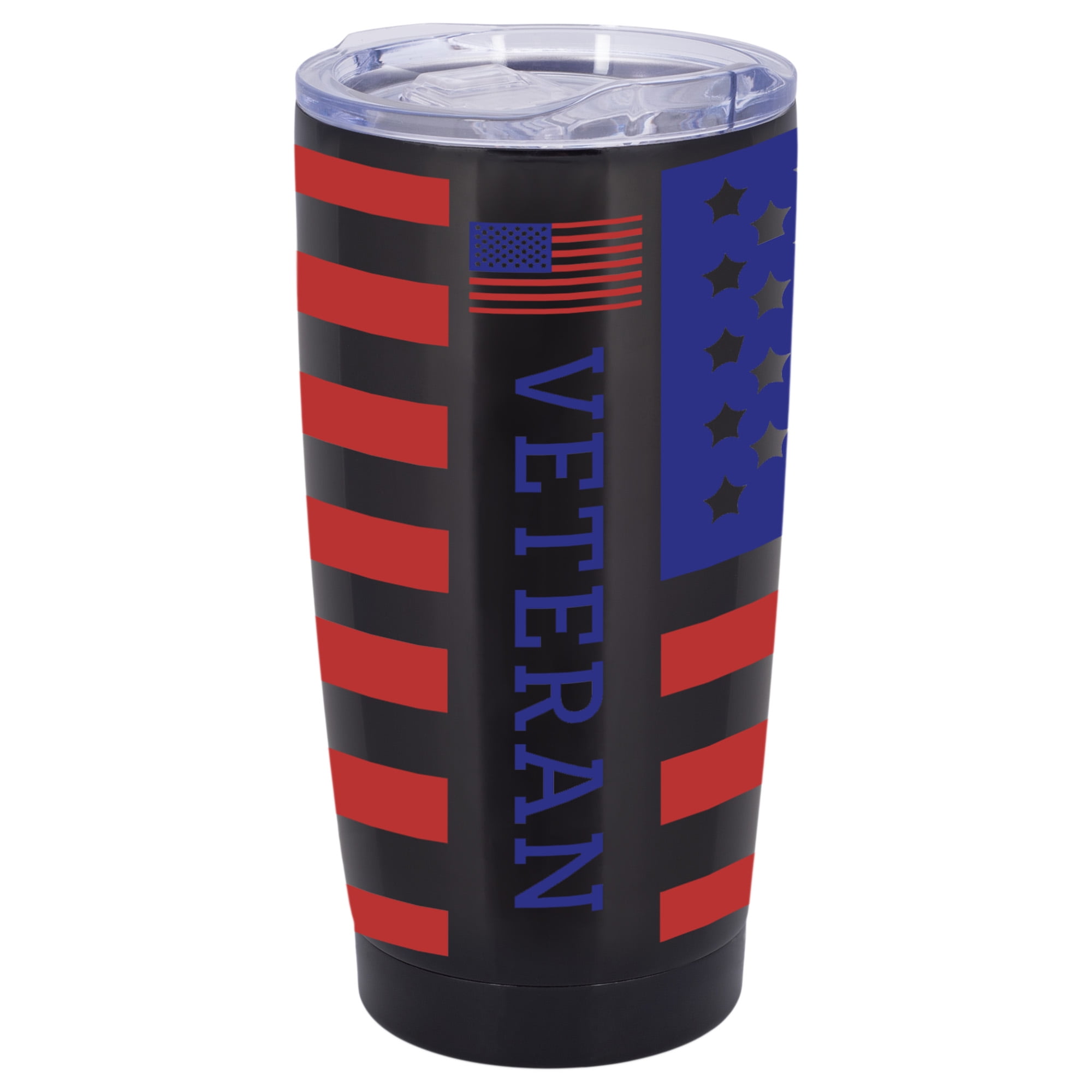 100 North 20 Ounce Stainless Steel On the Go Travel Tumbler With Push ...