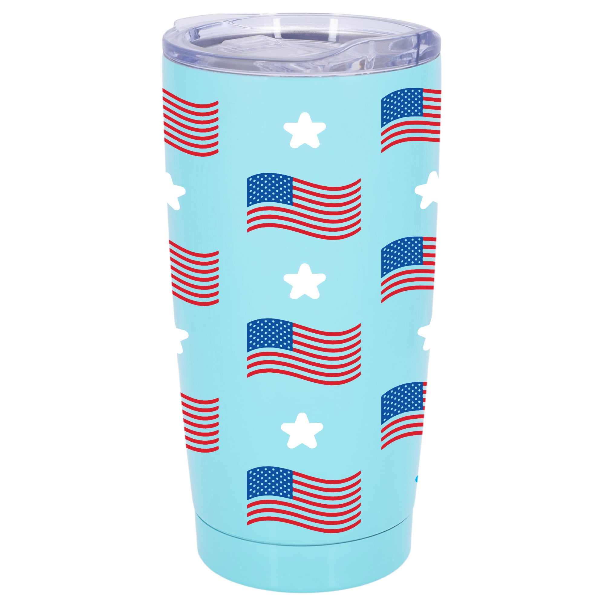 100 North 20 Ounce Stainless Steel On the Go Travel Tumbler With Push ...