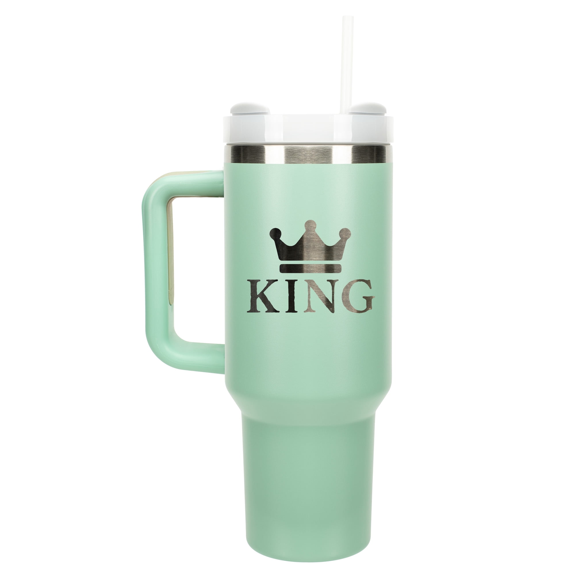 100 North King Royal Crown Wrap-Around 40 Oz. Stainless Steel Water ...