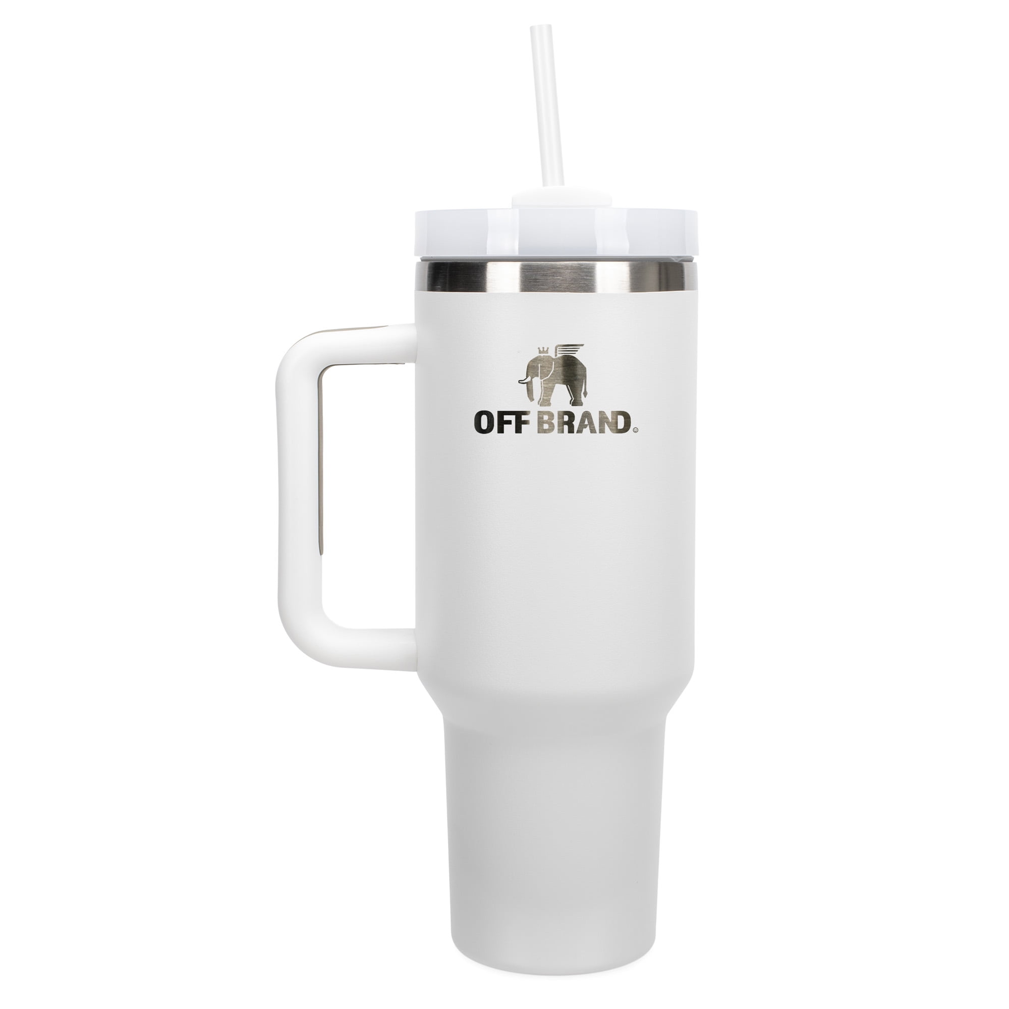 100 North Off Brand Elephant Logo Funny 40 oz. Stainless Steel, Large ...