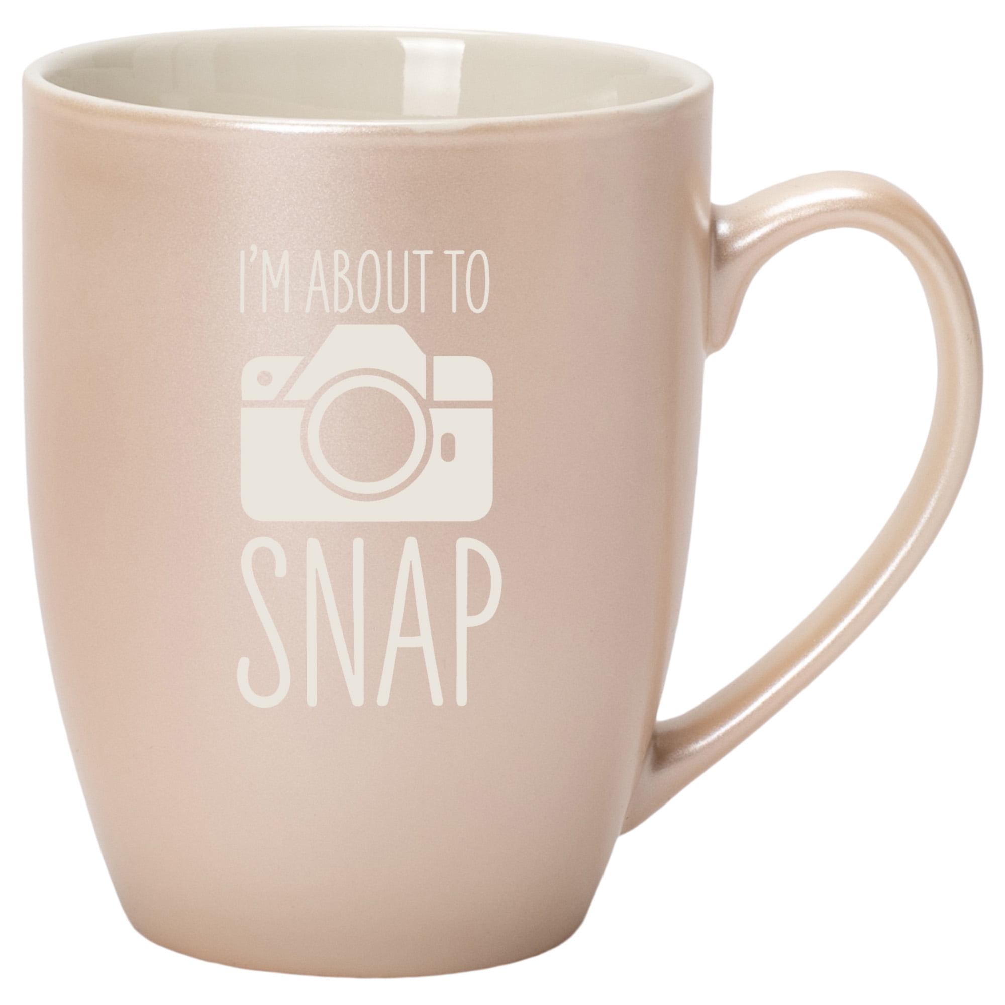 100 North Photography Camera lens 10 Ounce White and Precious Pearl Metallic Finish, Comfortably ...