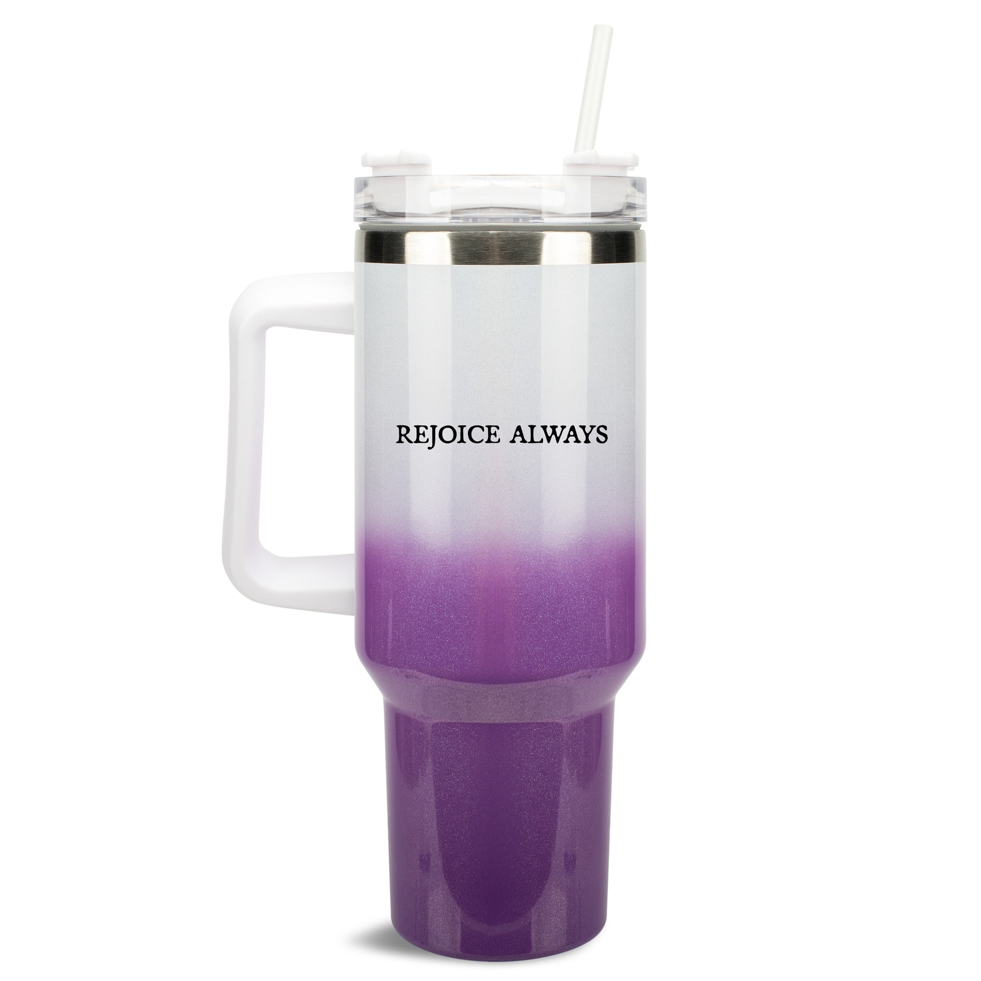 100 North Rejoice Always In His Name Faith Wrap-Around 40 Oz. Stainless ...