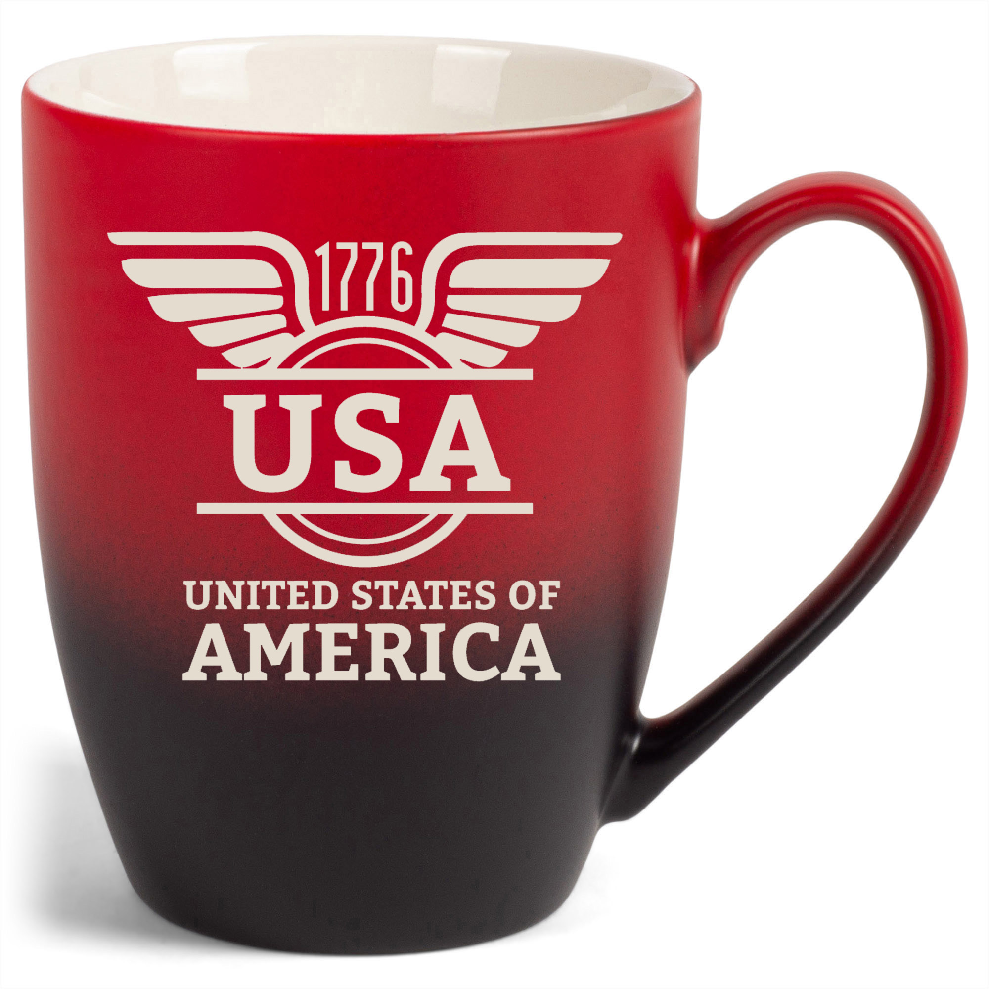100 North United States of America 10 Ounce Red and Black Two Toned ...
