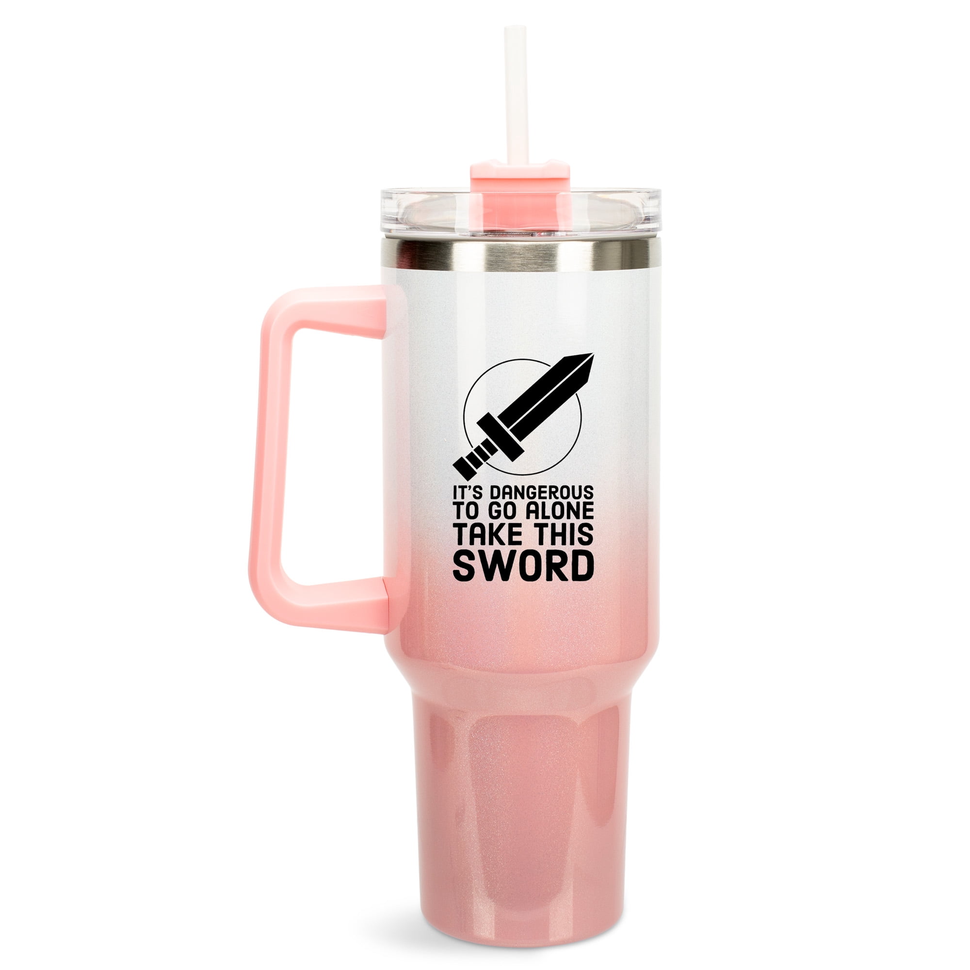 100 North Zelda Dangerous To Go Alone Take This Sword Wrap-Around 40 Oz ...