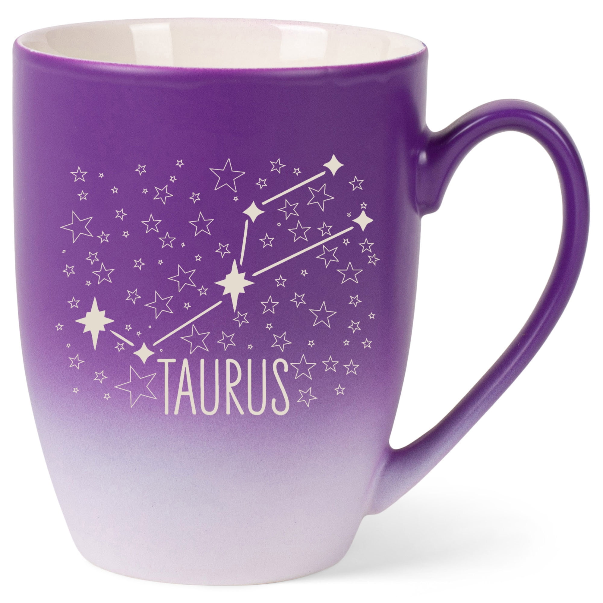 100 North Zodiac Design 10 Ounce Purple and White Two Toned Ombre ...