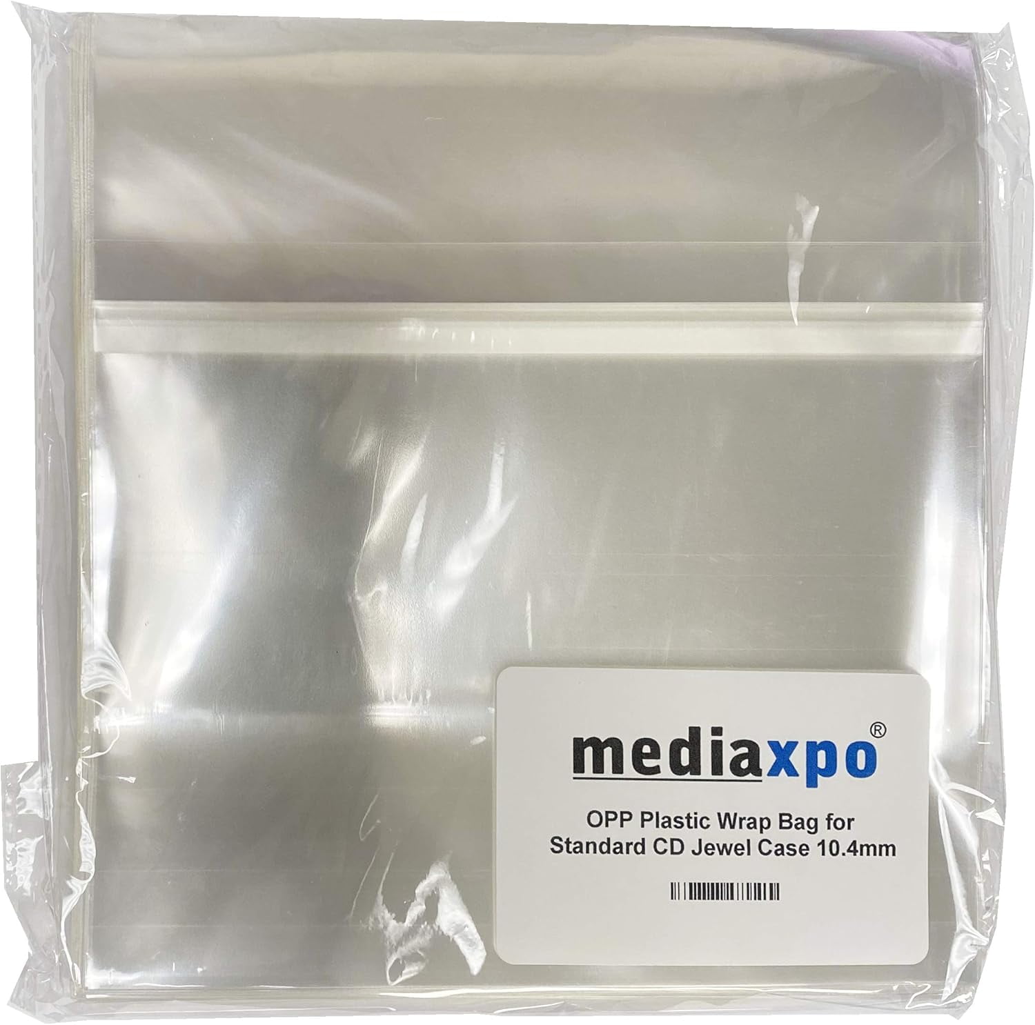 100 OPP Plastic Wrap Bag for Standard CD Jewel Case 10.4mm - Walmart.com