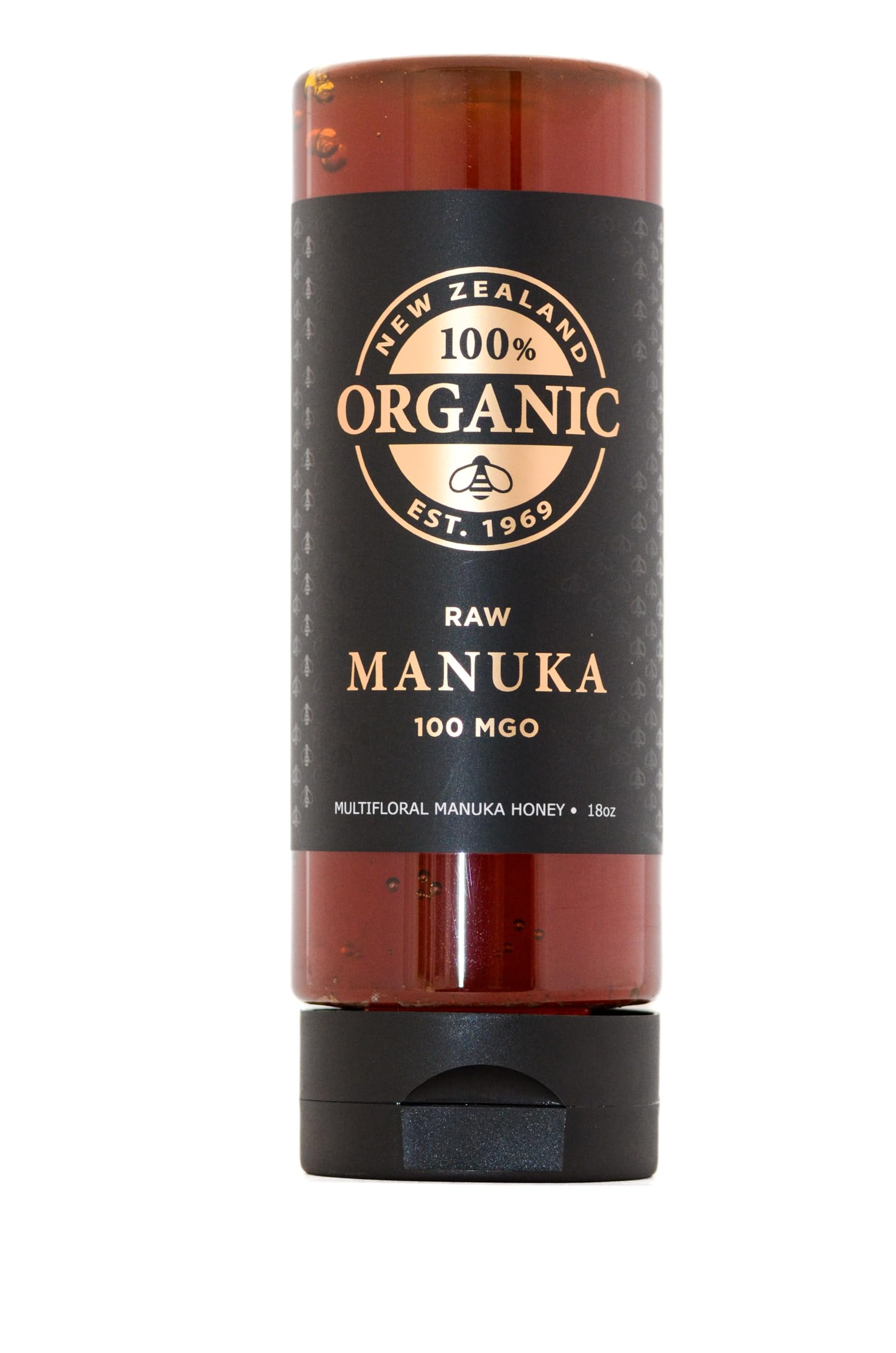 100 ORGANIC NEW ZEALAND OKA4 Honey, Raw manuka honey, 100MGO squeezy ...