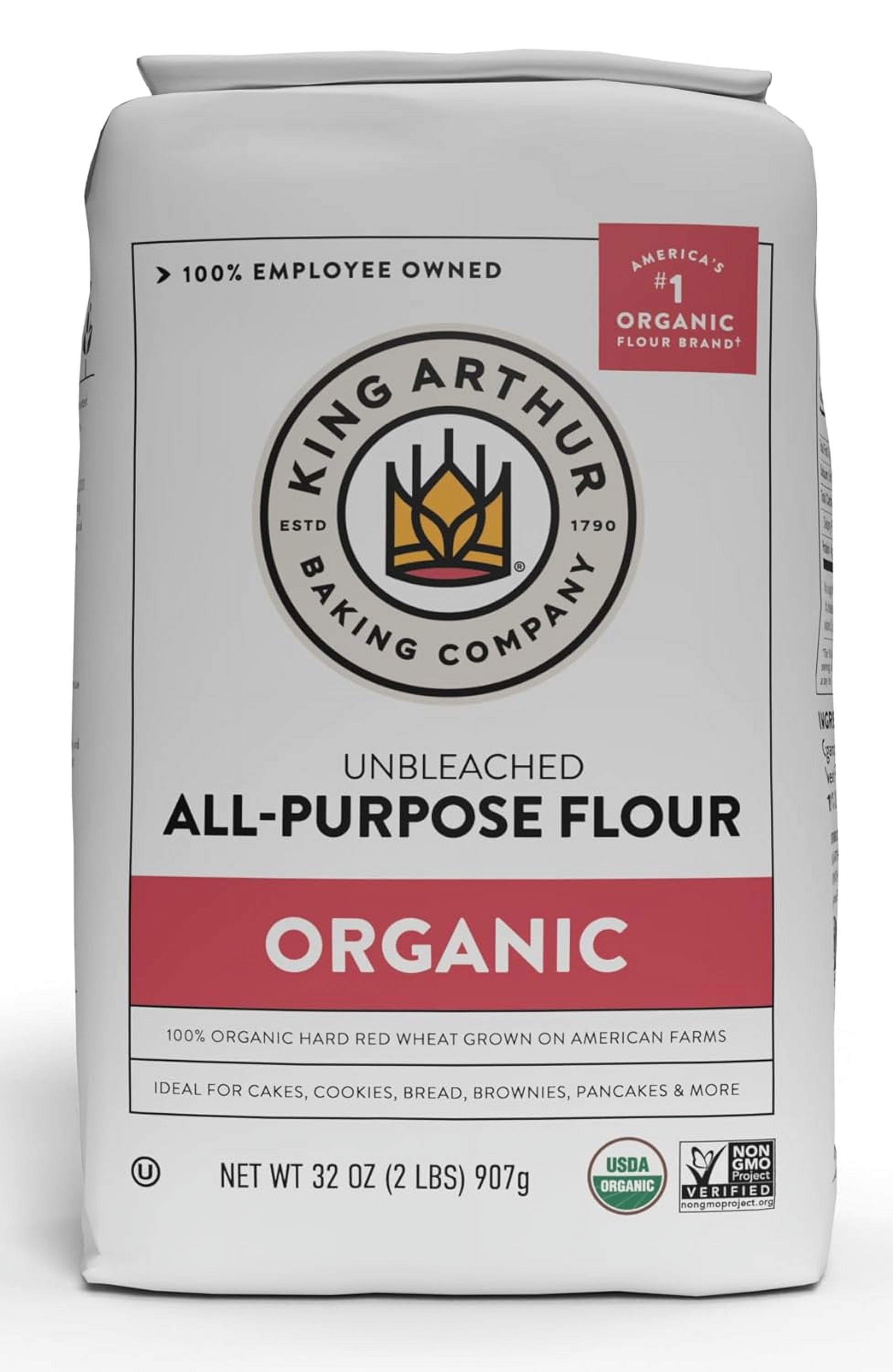 , 100% Organic All-Purpose Flour Unbleached, Non-GMO Project Verified ...