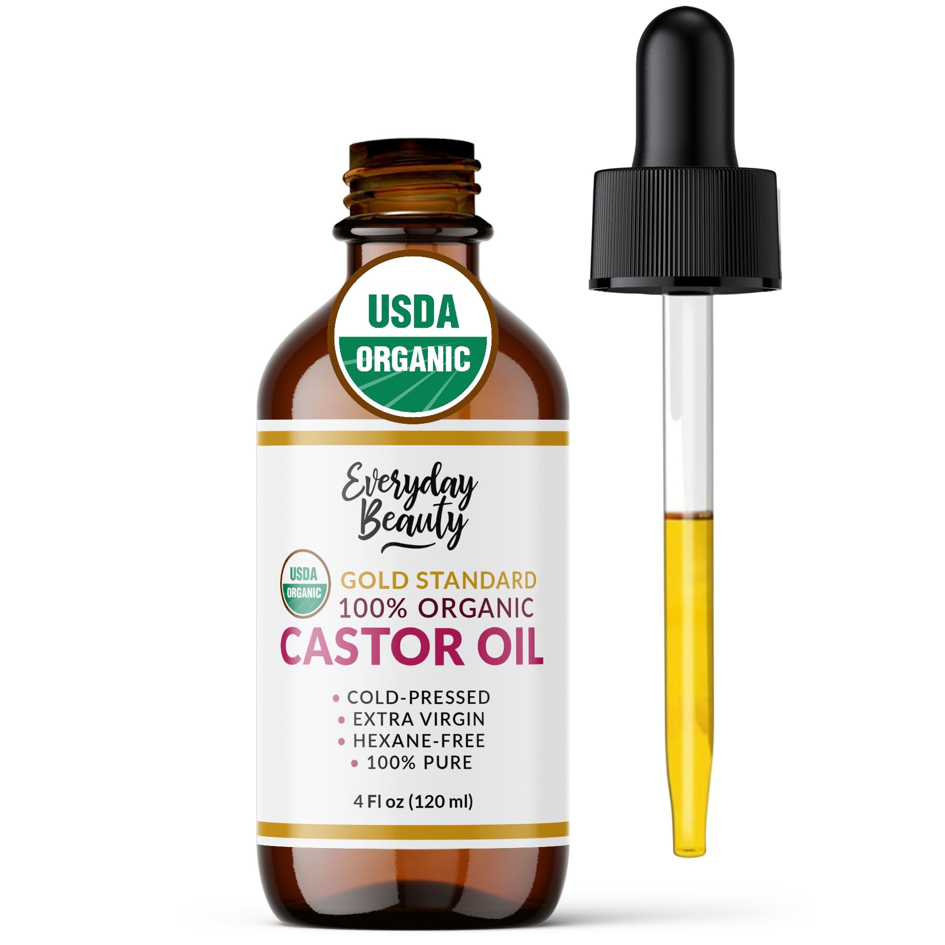100% Organic Castor Oil HMF23 - Gold Standard 100% Certified USDA ...