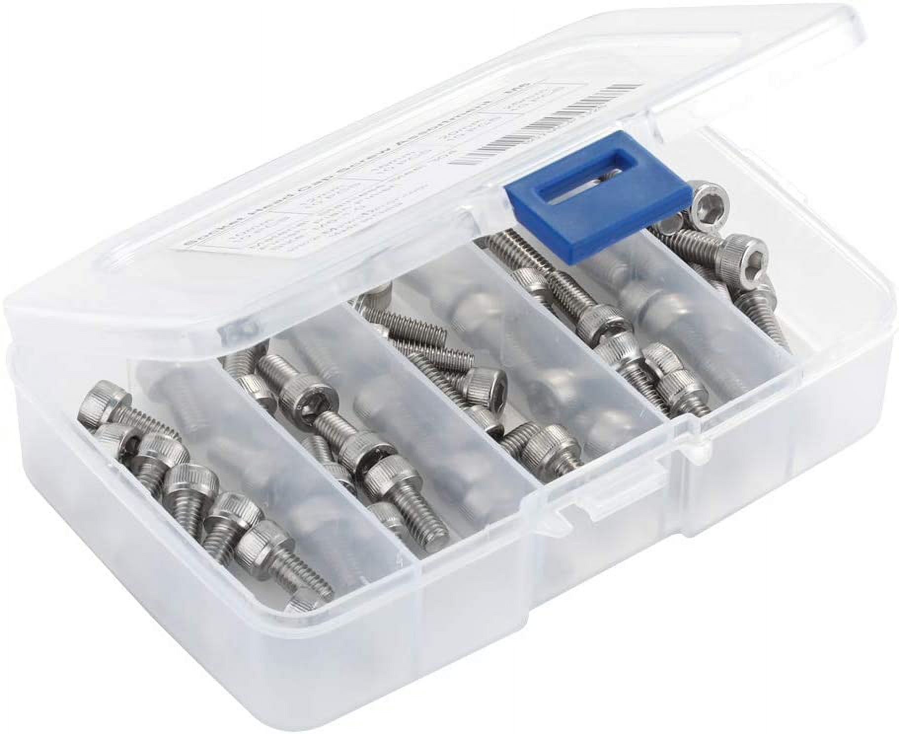 50 PCS Socket Head Cap Screw Assortment Set, M6 x 8mm, 10mm, 12mm, 16mm ...