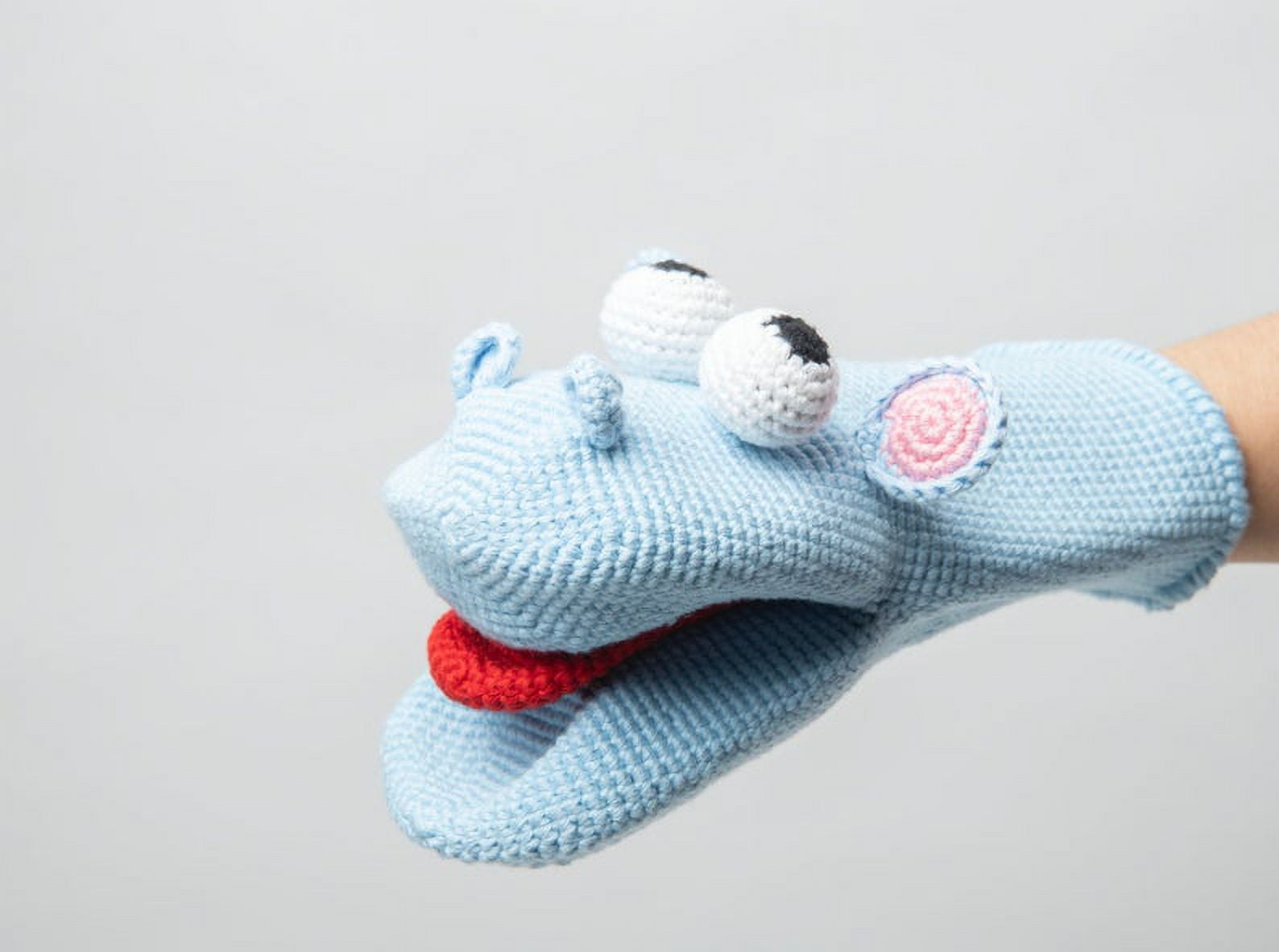 100% Organic Cotton Hippo Hand Puppet by Cuddoll Stuff Toy Baby ...